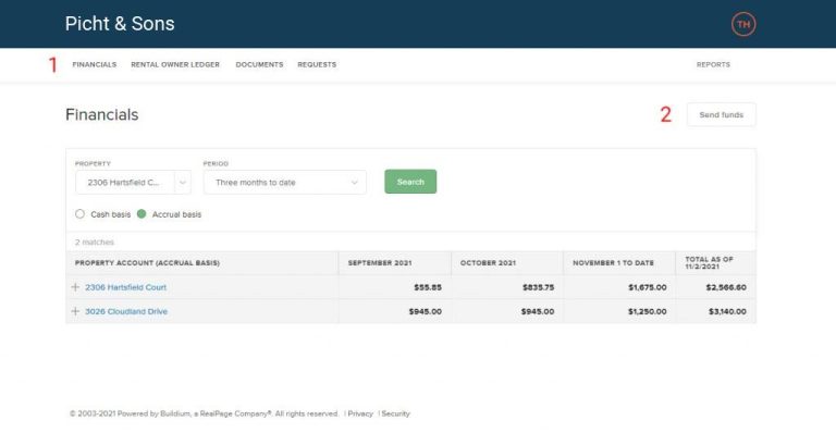 Buildium Owner Portal 101 - Picht & Sons